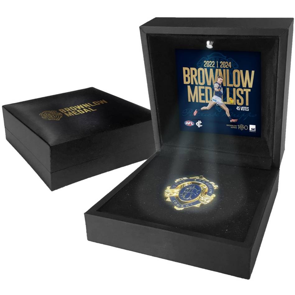 Carlton Patrick Cripps 2024 Brownlow Medal Display – memorabiliawarehouse