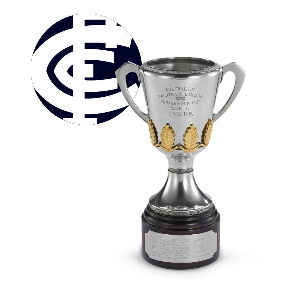 Carlton RS VFL/AFL Premiership Cup – memorabiliawarehouse