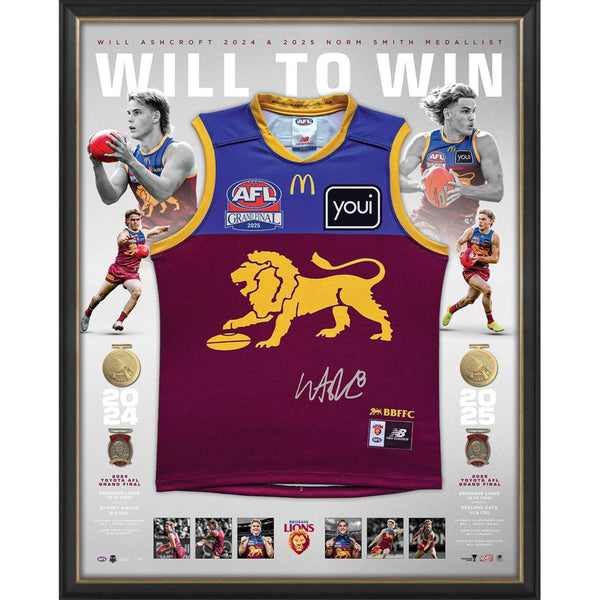 Brisbane Lions Will Ashcroft Signed Guernsey – memorabiliawarehouse